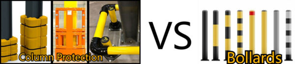 Column Protection VS. Bollards: What is the Difference?